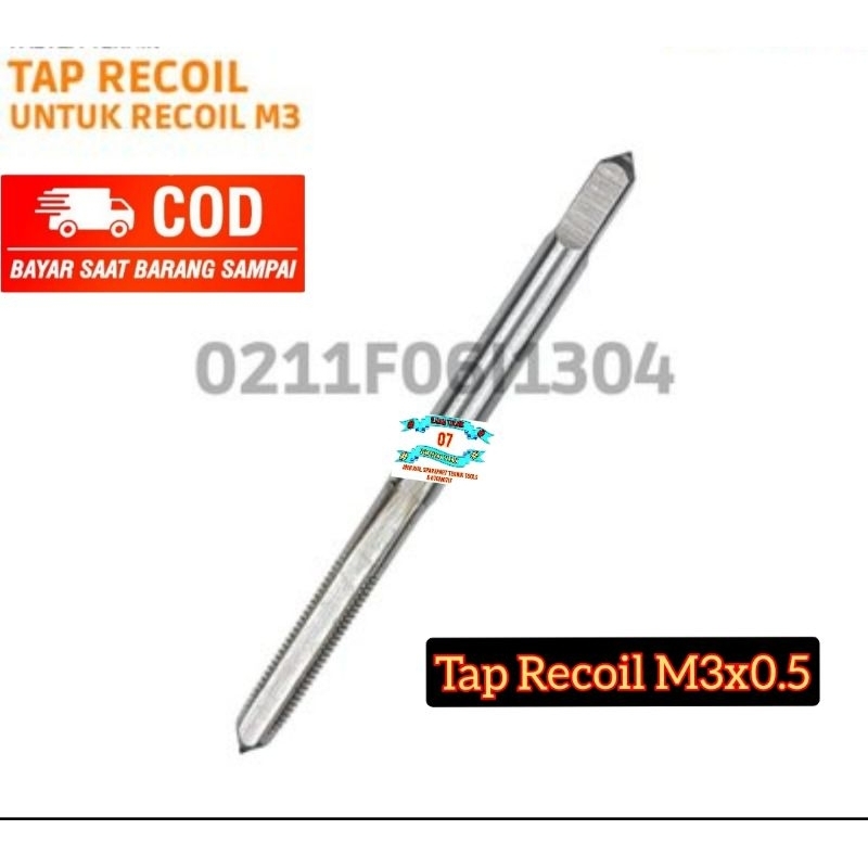 Jual Hand Tap Untuk Recoil Helicoil M3 x 0.5 HSS Bukan Yamawa OSG ...