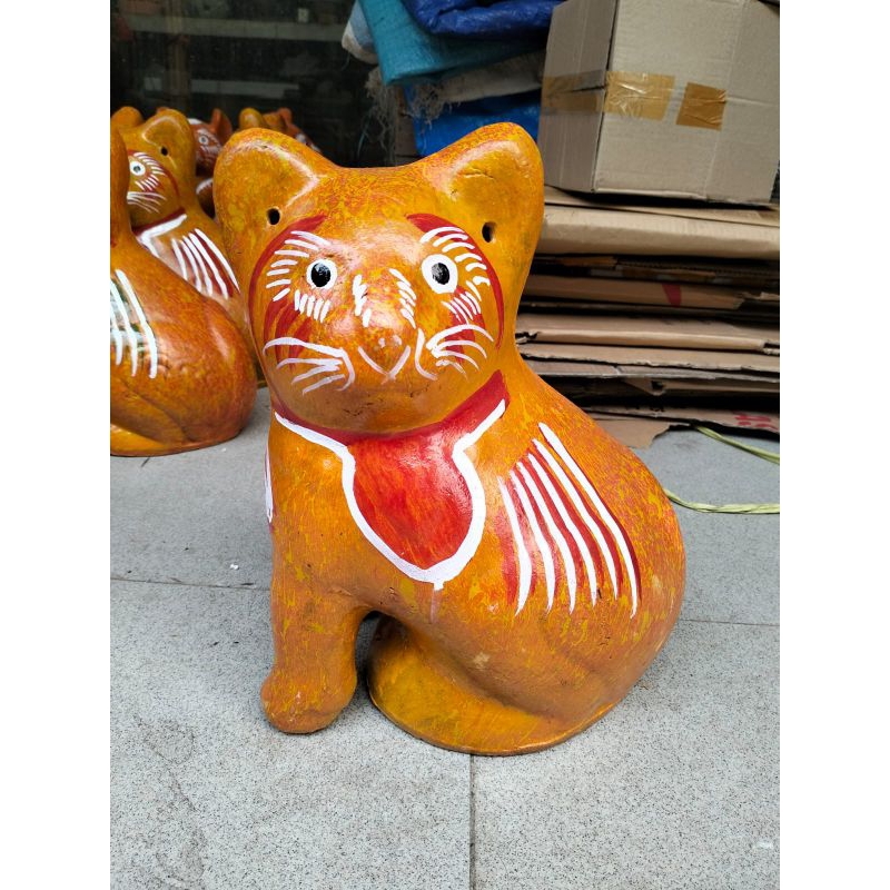 Jual celengan kucing tanah liat | Shopee Indonesia
