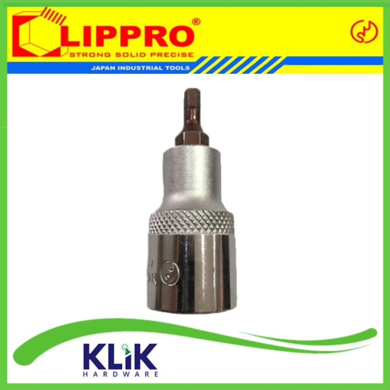 Jual LIPPRO Mata Socket Hex Bit Kunci L Pendek DR 1/2 Jual LIPPRO Mata Socket Hex Bit Kunci L Pendek DR 1/2