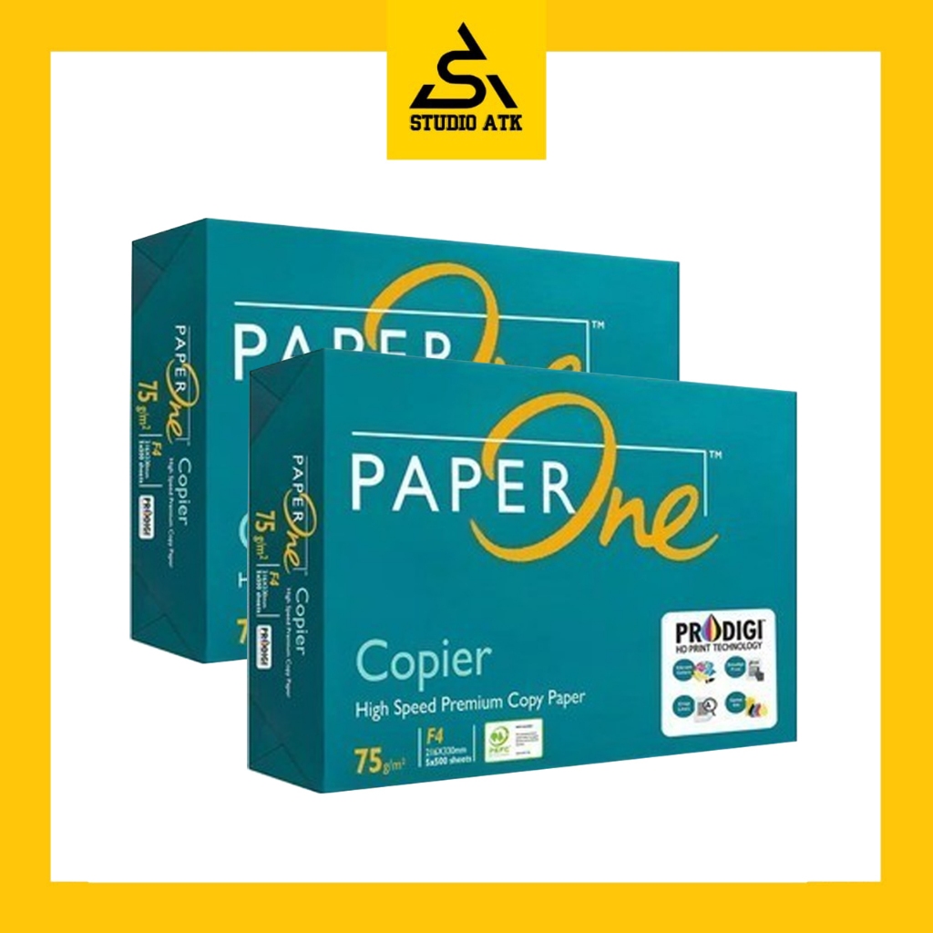 Jual Kertas HVS Paper One F4 75gram (box/5rim) | Shopee Indonesia