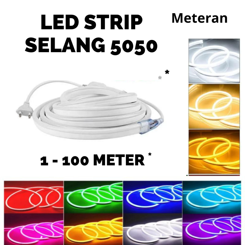 Jual METERAN LAMPU LED STRIP 5050 SMD PER METER LED STRIP 5050 SMD ...