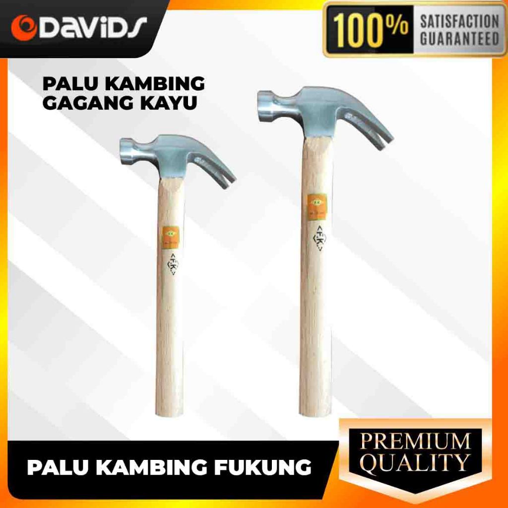 Jual Palu Kambing Martil Besi Hammer Claw Gagang Kayu Fukung | Shopee ...