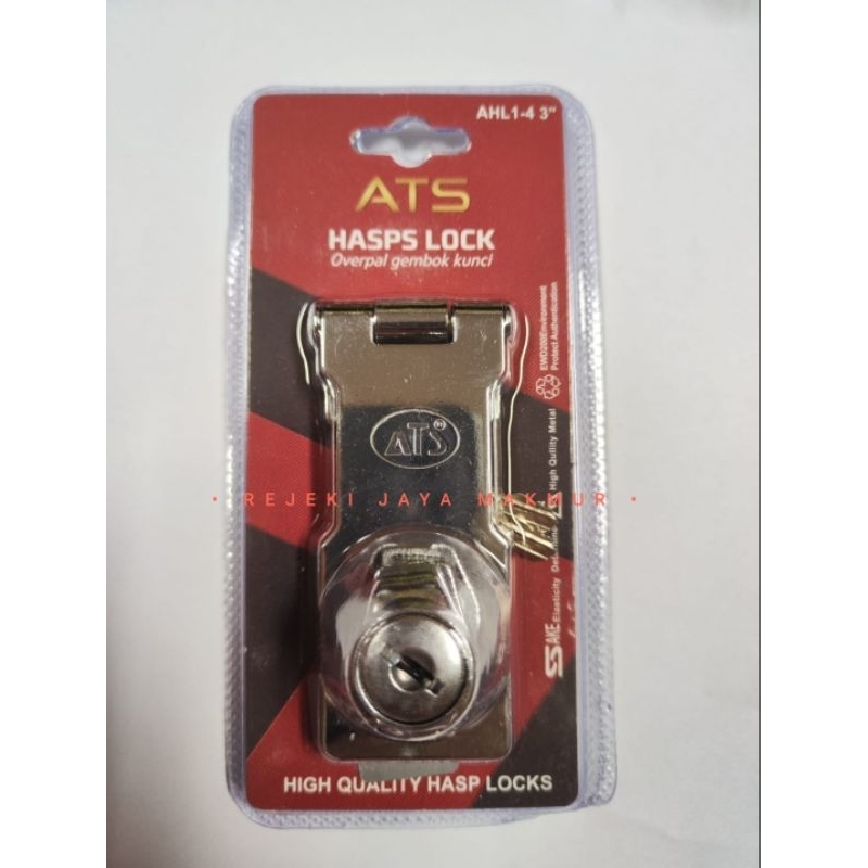 Jual Kunci Hasp Lock Overpal / Overval + Gembok Anak Kunci Tebal Chrome ...