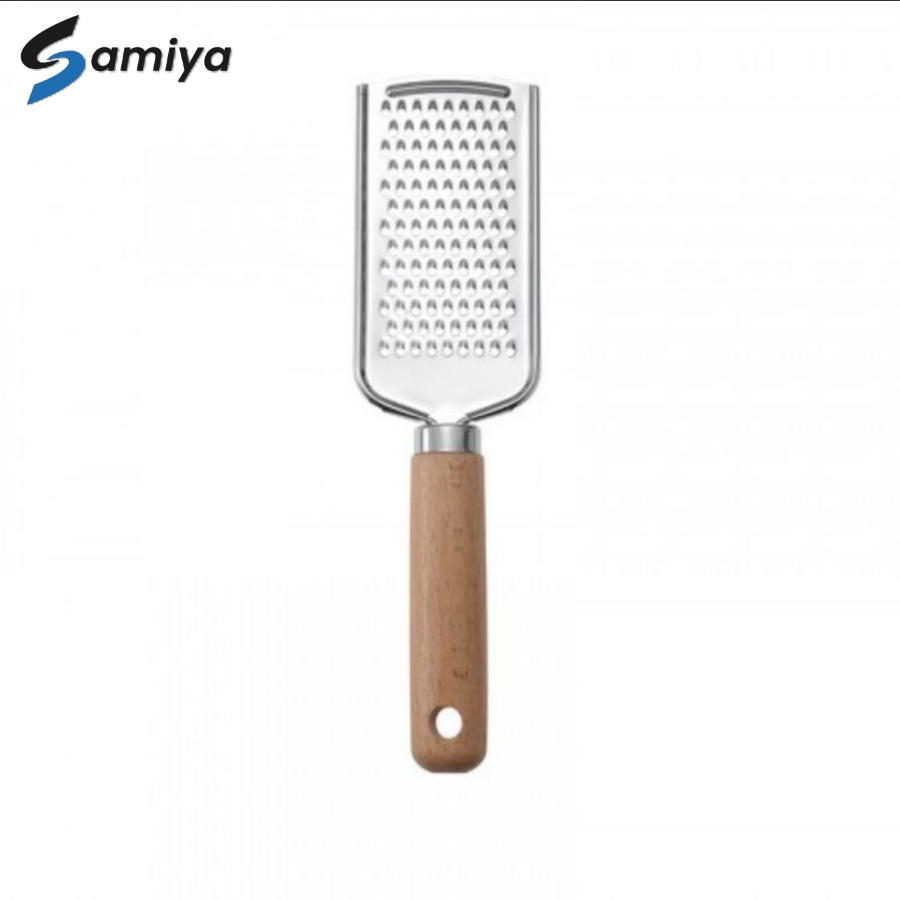 Jual parutan keju bumbu dapur handle kayu / cheese grater wooden handle ...