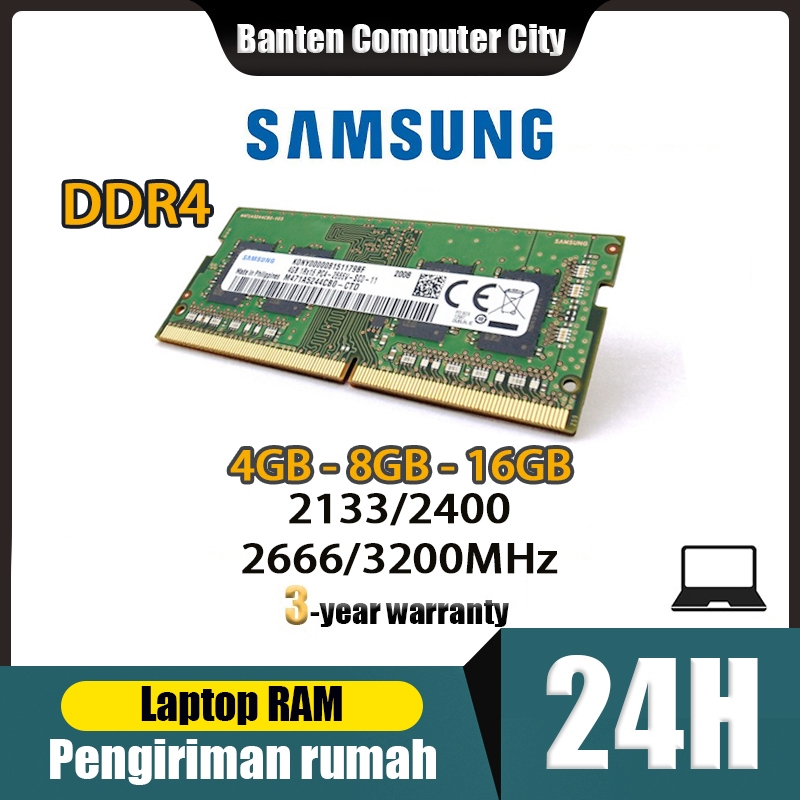 Jual Pengiriman Jakarta Samsung Ram Ddr4 4gb 8gb 16gb 2400 2666 3200mhz Sodimm Memory Untuk ...