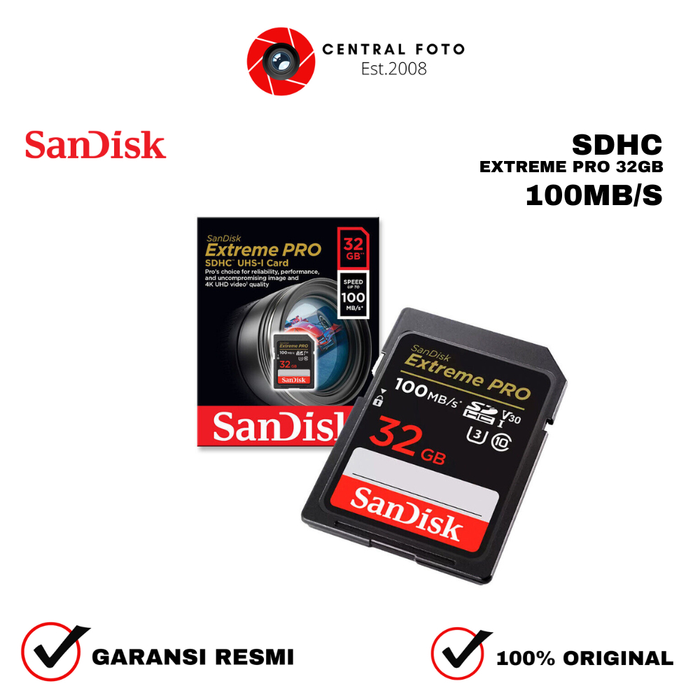 Jual SDHC Sandisk Extreme Pro 32GB 95mb/s ORIGINAL | Shopee Indonesia