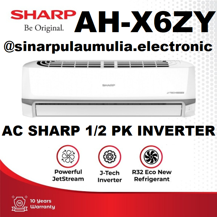 Jual Sharp AC Inverter 1/2 PK - AH-X6ZY / AH-X 6 ZY / AHX 6ZY / AH X6 ZY | Shopee Indonesia