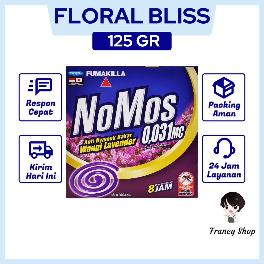 Jual Nomos Lavender Obat Nyamuk Bakar Standar 8 Jam 125 Gr | Shopee ...