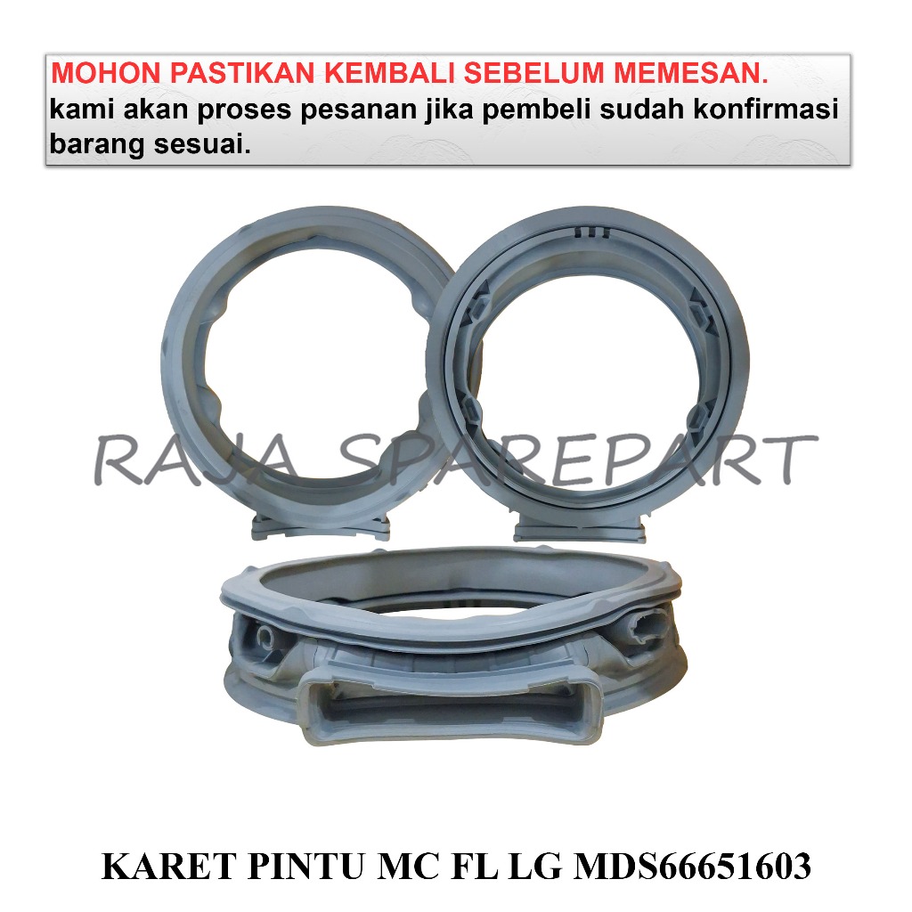 Jual KARET/GASKET MESIN CUCI/KARET PINTU MESIN CUCI FRONT LOADING LG ...