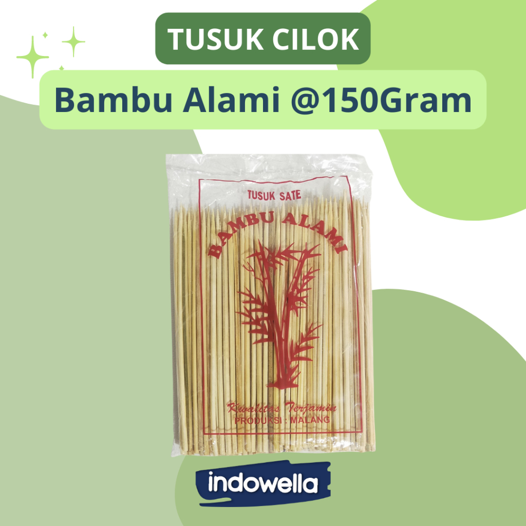 Jual Tusuk Sate Bambu Tusuk Sate Cap Bamboe Alami Tusuk Cilok Harga 1 ...