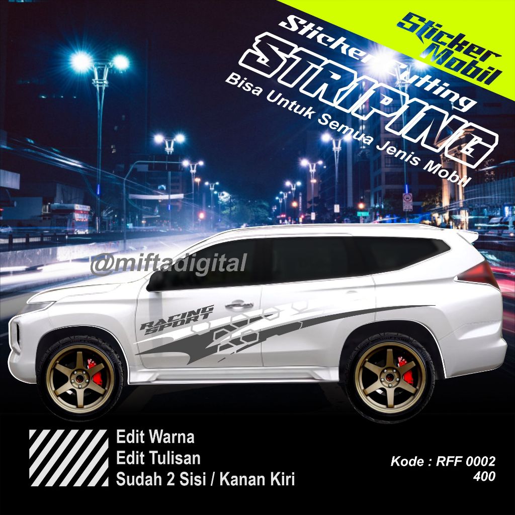 Jual Stiker Diesel KerenPajero, Fortuner, Kijang, Innova Striping ...