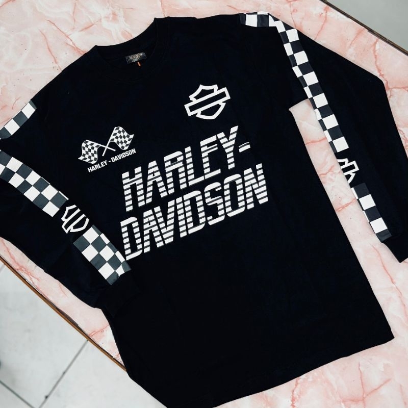 Jual baju harley davidson checker FULL TAG | Shopee Indonesia