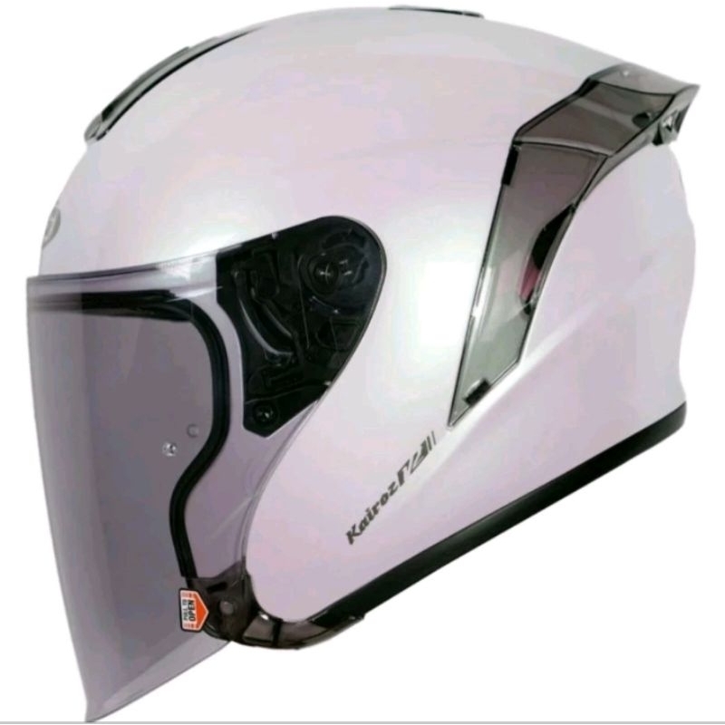 Jual NJS KAIROZ V2 WHITE SOLID ORIGINAL | HELM MOTOR HALF FACE TERBARU ...