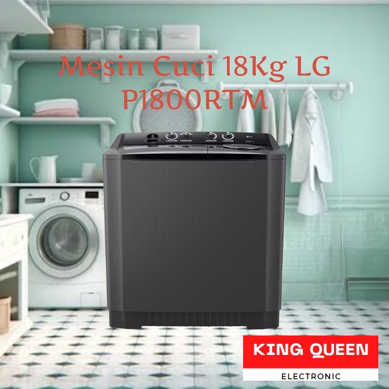 Jual Mesin Cuci 18 kg LG P1800RTM | Shopee Indonesia