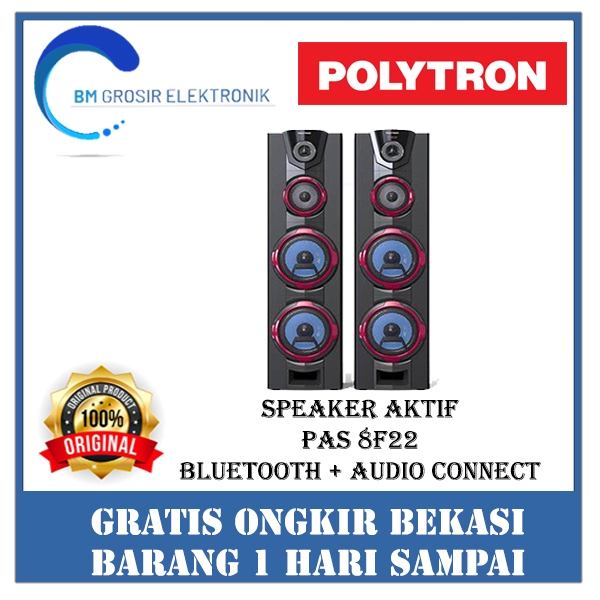Jual POLYTRON SPEAKER AKTIF PAS 8F22 SPEAKER BLUETOOTH | Shopee Indonesia