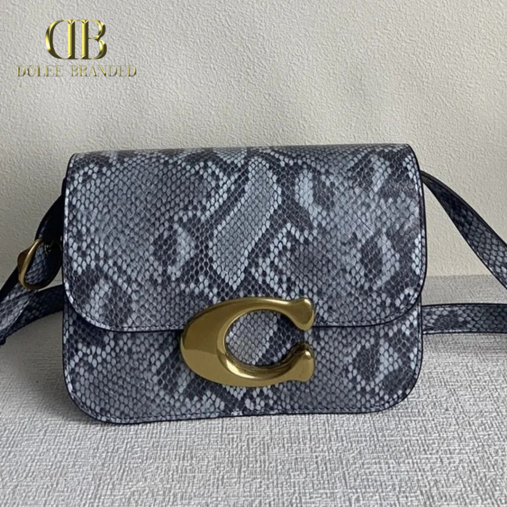 Jual Coach Idol Bag In Python - Grey (CM 863) | Shopee Indonesia
