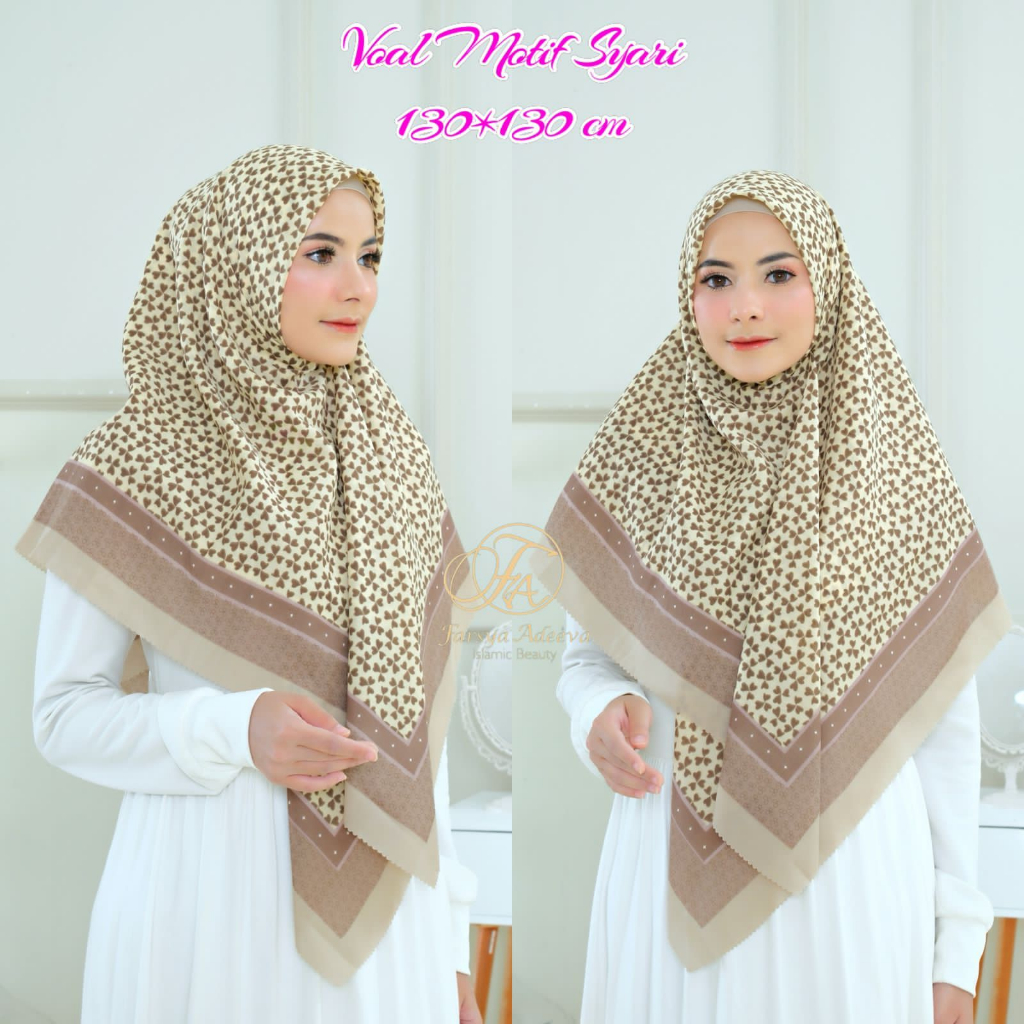 Jual Hijab Motif Syari Terbaru Segiempat motif syari Lasercut 130x130 ...