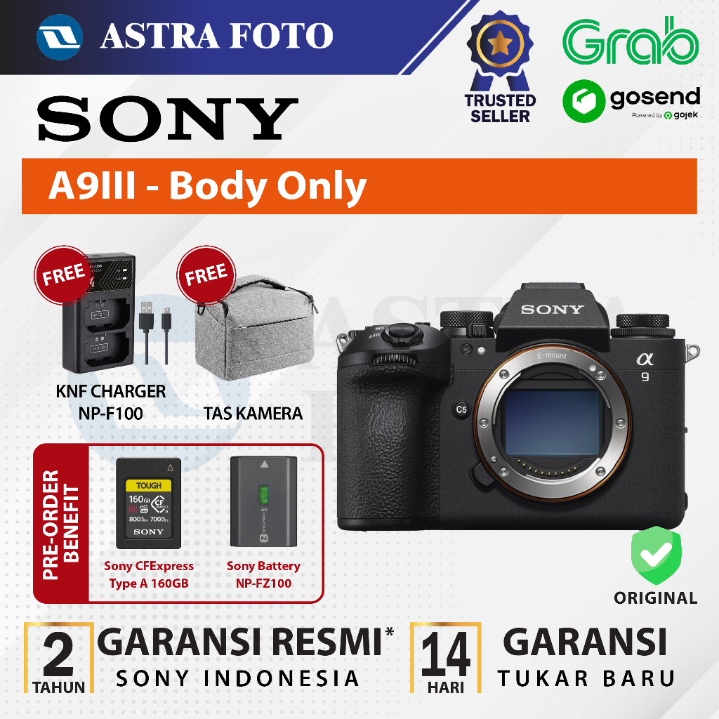 Jual Sony A9 III Mirrorless Camera - Sony A9III / Alpha 9 M3 / A9 MIII Body | Shopee Indonesia