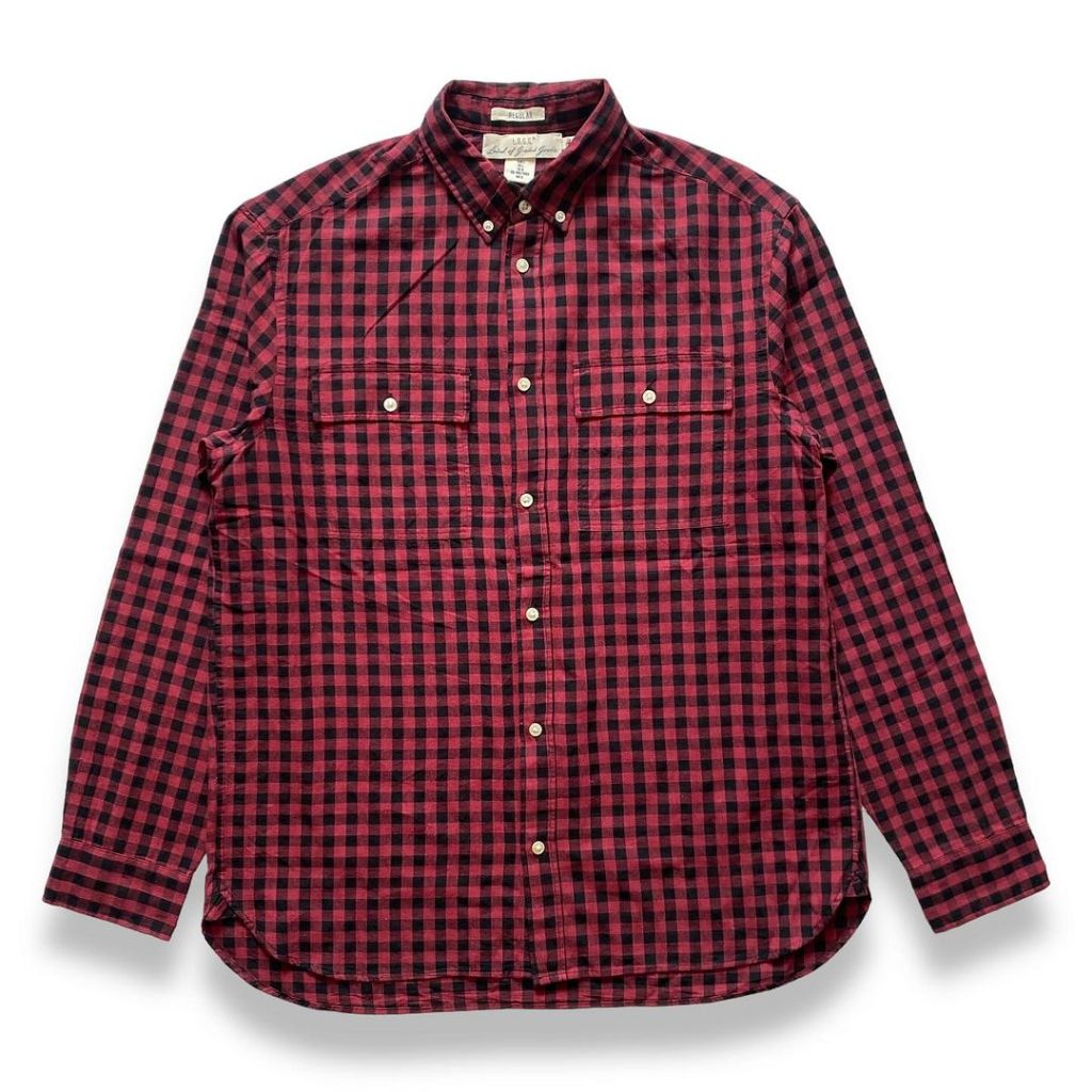 Jual H&M L.O.G.G MEN BUTTON DOWN CHECKED LONG SLEEVE SHIRT (XL) | Shopee Indonesia