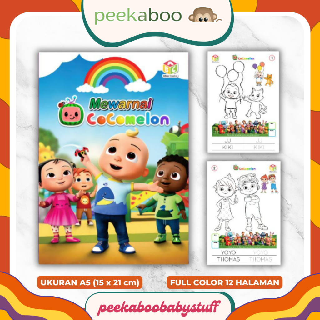 Jual BUKU MEWARNAI FULL COLOUR (FC) A5 - COCOMELON - FC || BUKU WARNA ...
