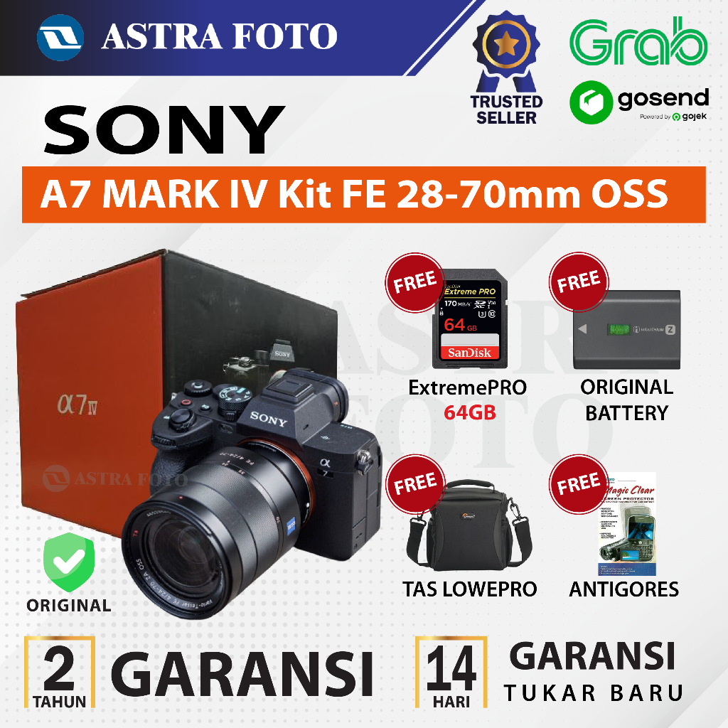 Jual SONY Alpha A7IV Kit FE 28-70mm OSS - Sony A7 IV - Kamera Full ...