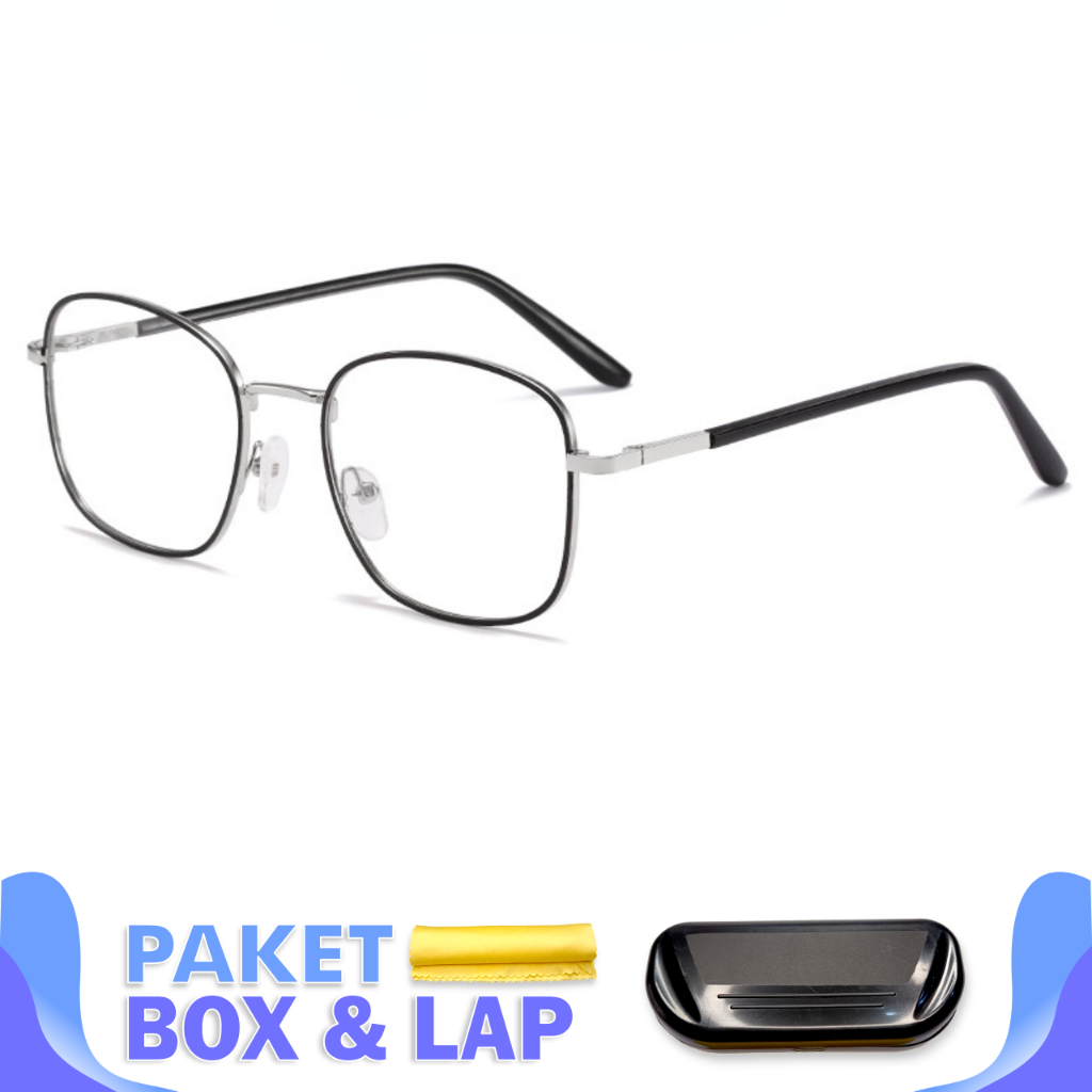 Jual Bentuk Persegi Kacamata Photocromic Wanita Pria Bahan Titanium ...