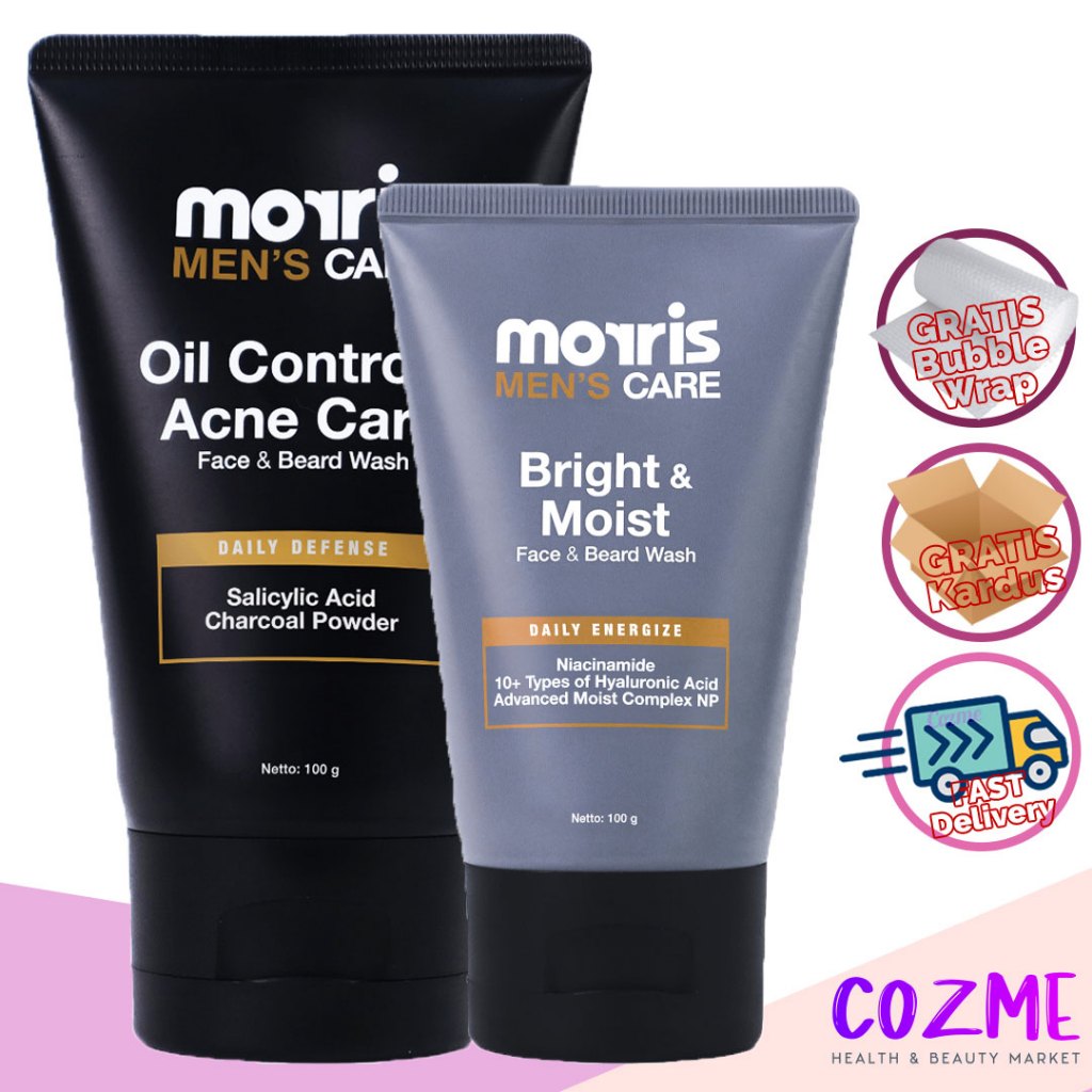Jual MORRIS Men's Care Face & Beard Wash 100gr | Shopee Indonesia