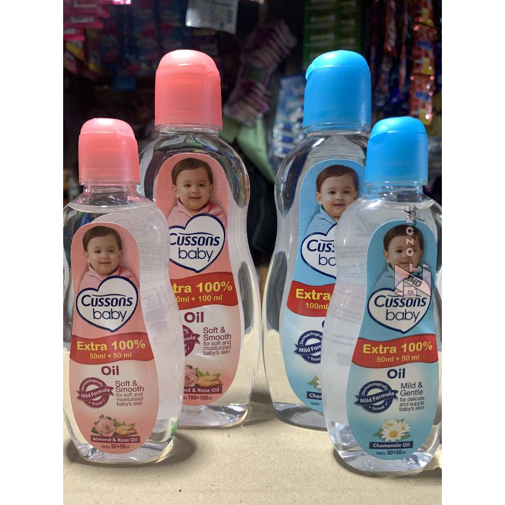 Jual CUSSON BABY OIL EXTRA 100% | BABY LOTION 50ml-100ml | Shopee Indonesia