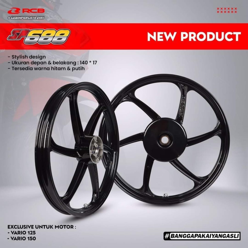 Jual VELG RCB SP 688 HONDA VARIO 125/150 RING 17 MOTOR | Shopee Indonesia