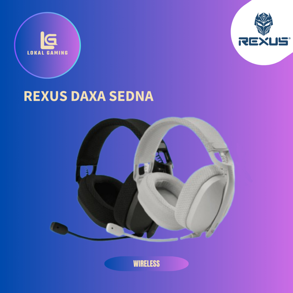 Jual Rexus Daxa Sedna Wireless Gaming Headset 3in1 Connection Garansi ...