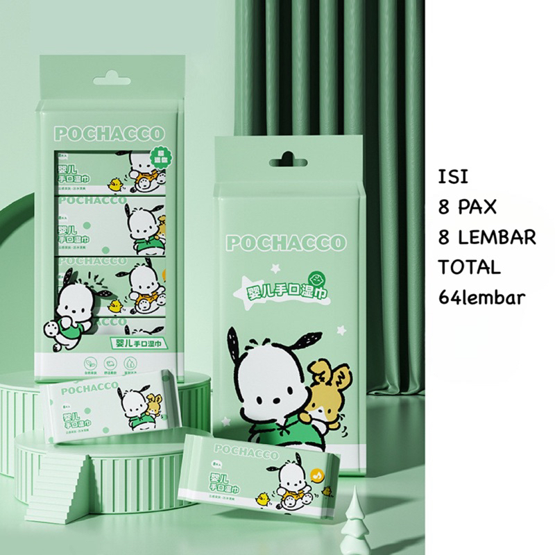 Jual 1 Pax 9 Pcs Tisu Basah Mini / Wet Tissue / Portable Tissue ...