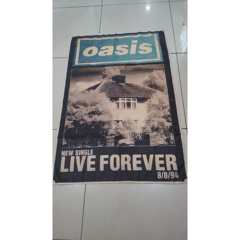 Jual Bendera/Flag/Poster Kain/Miniflag Band Oasis | Shopee Indonesia