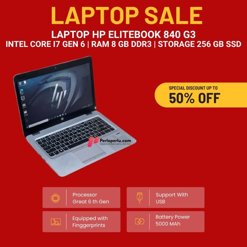 Jual Laptop Hp Elitebook 840 G3 Intel Core I7 Gen 6 Ram 8 Gb Ddr3