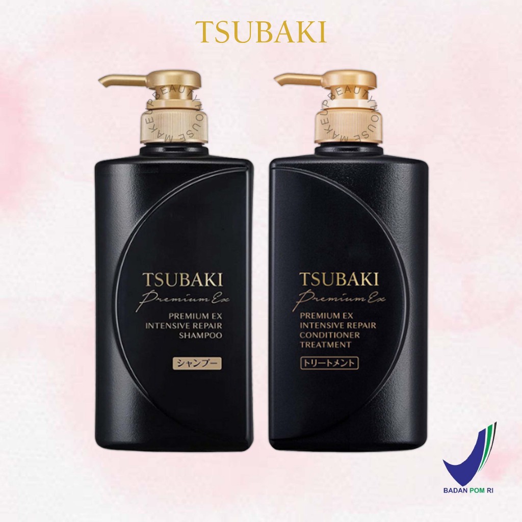 Jual TSUBAKI Premium Ex Intensive Repair Shampoo & Conditioner 490ml ...