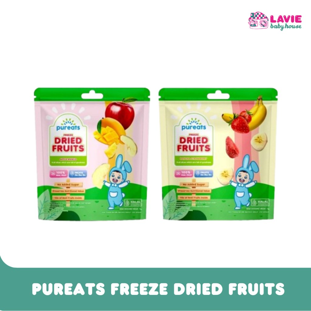 Jual Pureats Freeze Dried Fruits 15g / Cemilan Buah Kering | Shopee ...