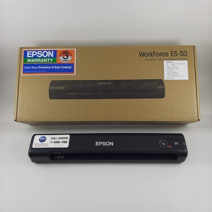 Jual Scanner Epson Workforce ES-50 PORTABLE SHEETFED - ES50 - Garansi Resmi | Shopee Indonesia