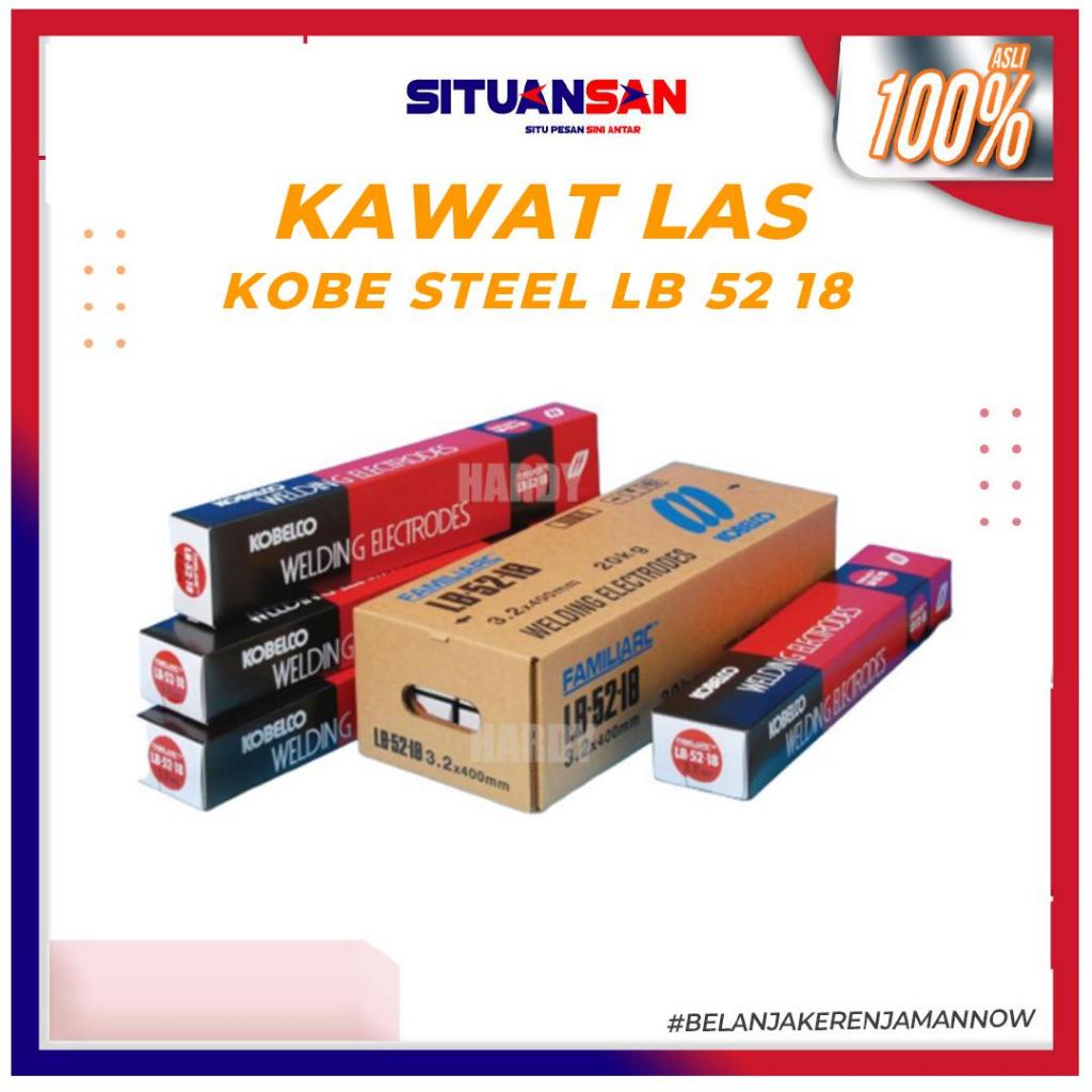Jual Kawat Las LB 52 18 Welding Electrode AWS E7018 5kg KOBE STEEL Original | Shopee Indonesia