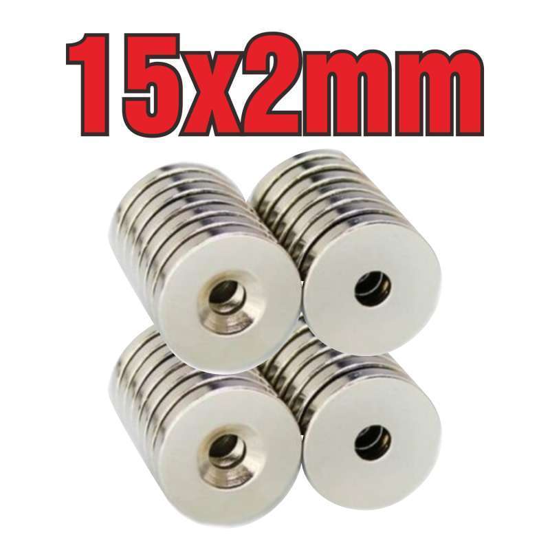 Jual Magnet Neodymium 15x2mm Model Ring Bulat Magnet Ring 15mm x 2mm ...