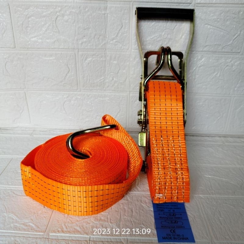 Jual Track belt ,tali pengaman ,Tali pengikat barang 2" x 8M 2Ton warna ...