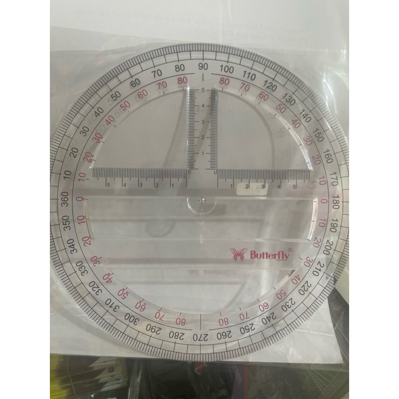 Jual Penggaris Busur 360 derajat / 20 cm | Shopee Indonesia