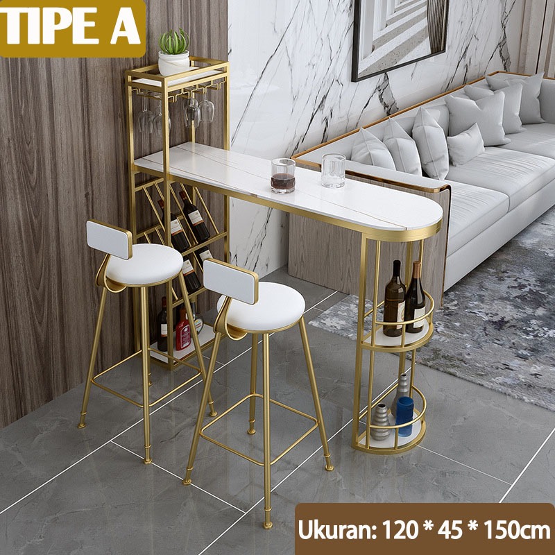 Jual Set Meja mini bar dan kursi murah | Meja konsol ( console table ...