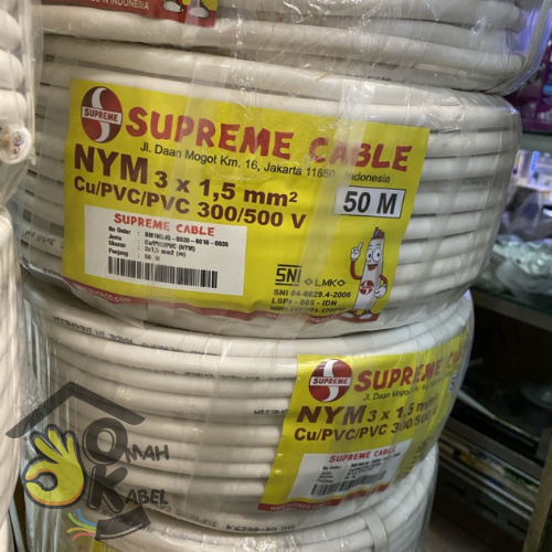 Jual SUPREME KABEL LISTRIK NYM 3x1.5 50 METER | Shopee Indonesia