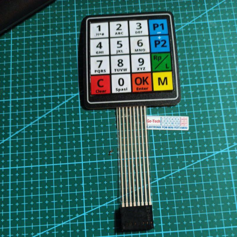 Jual Keypad Pom Mini Membran 4x4 Tombol Model Custom Pertamini Digital ...