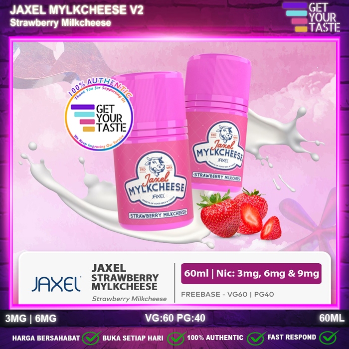 Jual Liquid JAXEL Mylkcheese V2 Strawberry Milkcheese 60ML by Tigac ...