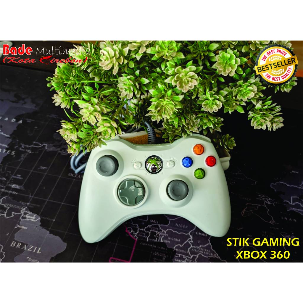 Jual Stick Stik Game PC XBOX 360 Wired Putih Original Pabrik For PC ...