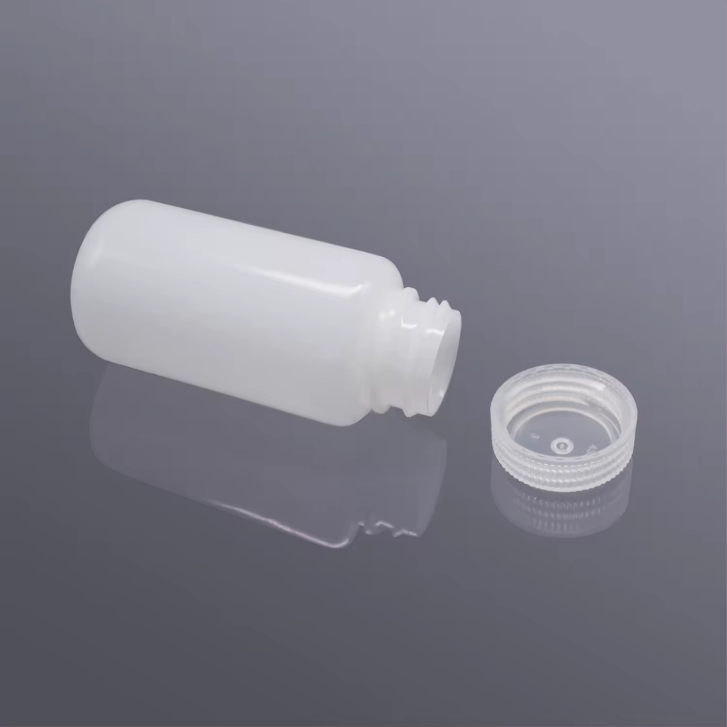 Jual Plastic reagent bottle wide mouth, polypropylene PP natural colour ...