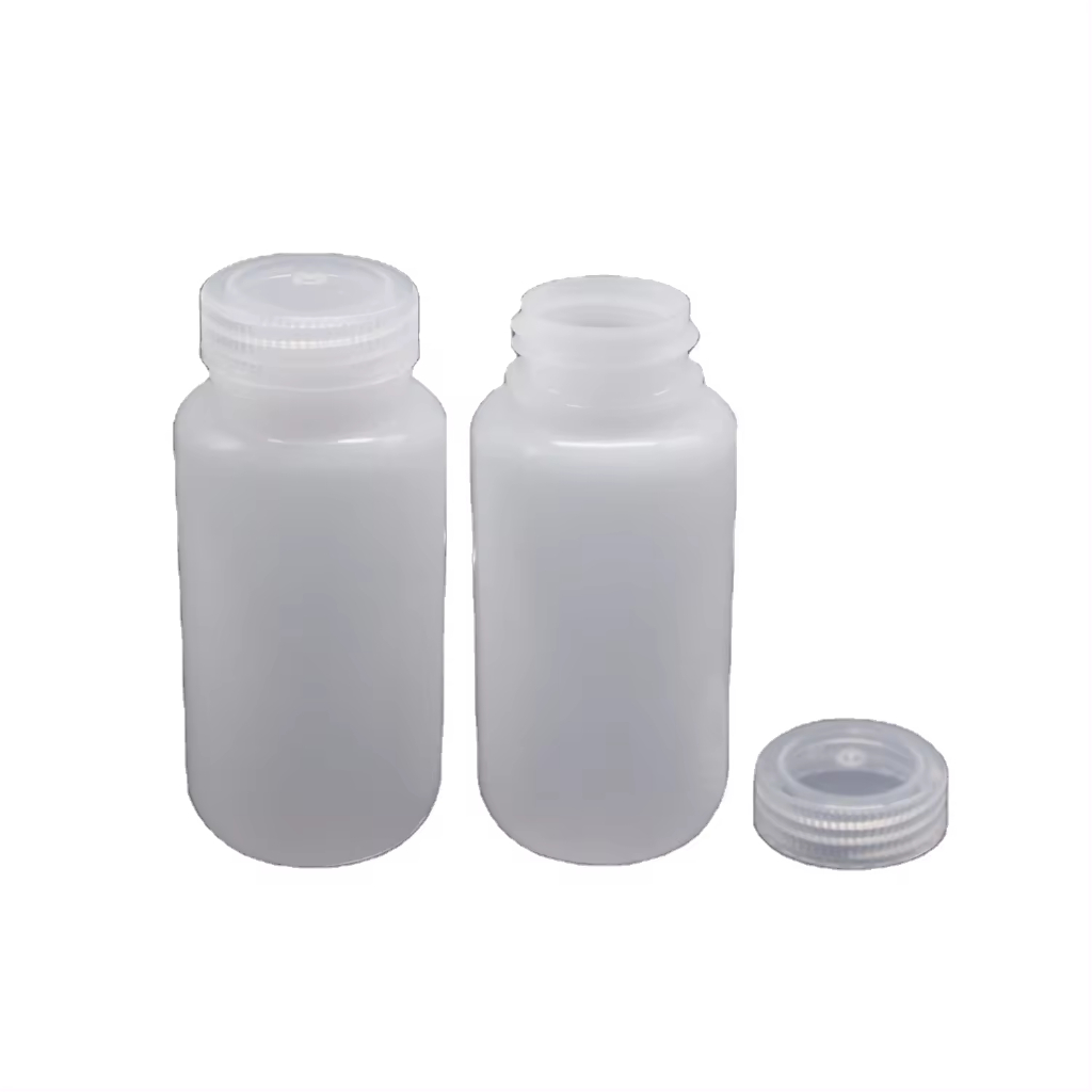 Jual Plastic reagent bottle wide mouth, polypropylene PP natural colour 15mL botol media plastik ...