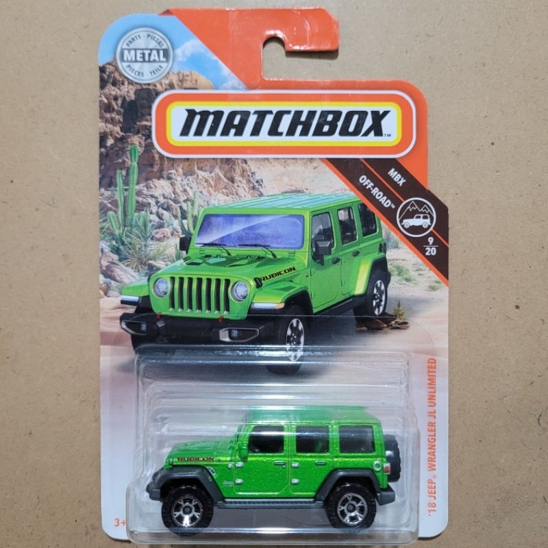 Jual MATCHBOX '18 JEEP WRANGLER JL UNLIMITED / MBX OFF-ROAD [ GREEN ...