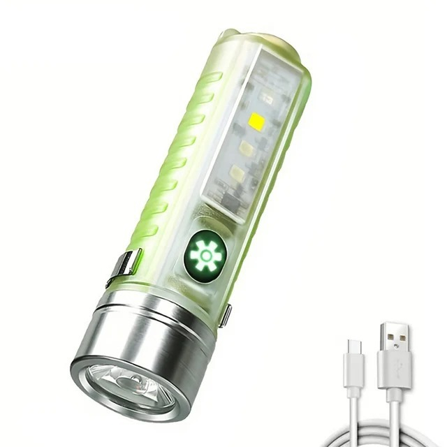 Jual |J.A| SENTER ZOOM MINI TERANG 6 MODE LED FLASHLIGHT / SENTER LED MINI ZOOM USB ISI ULANG ...