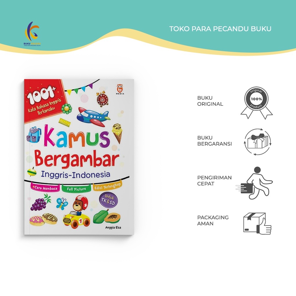 Jual Buku Bahasa Kamus Bergambar Inggris-Indonesia (1001+ Kata Bahasa ...